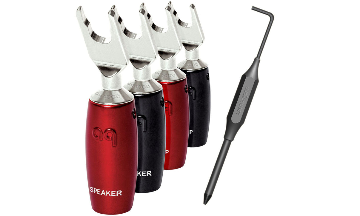 AudioQuest 1007 Series Spade Connectors (Silver) – Audio Trends